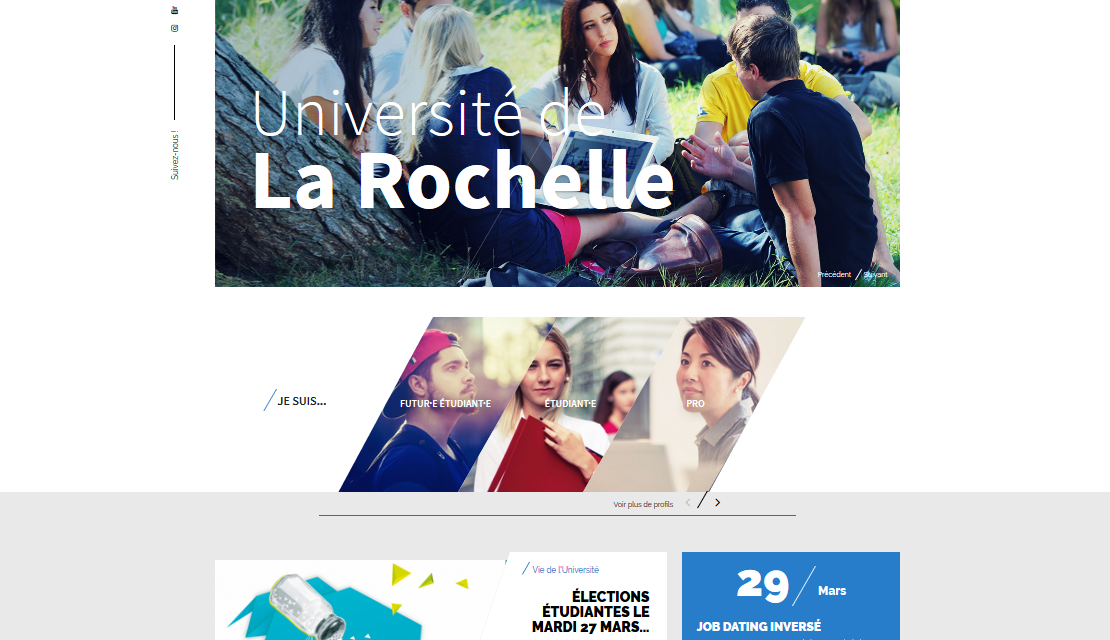 Découvrez le nouveau site de l’Université de La Rochelle - La Rochelle ...